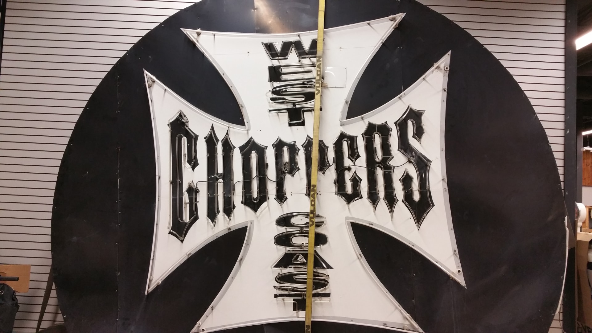 West Coast Choppers Sign DSTN 14'x10'9"x2 at The Road Art Auction 2015 ...