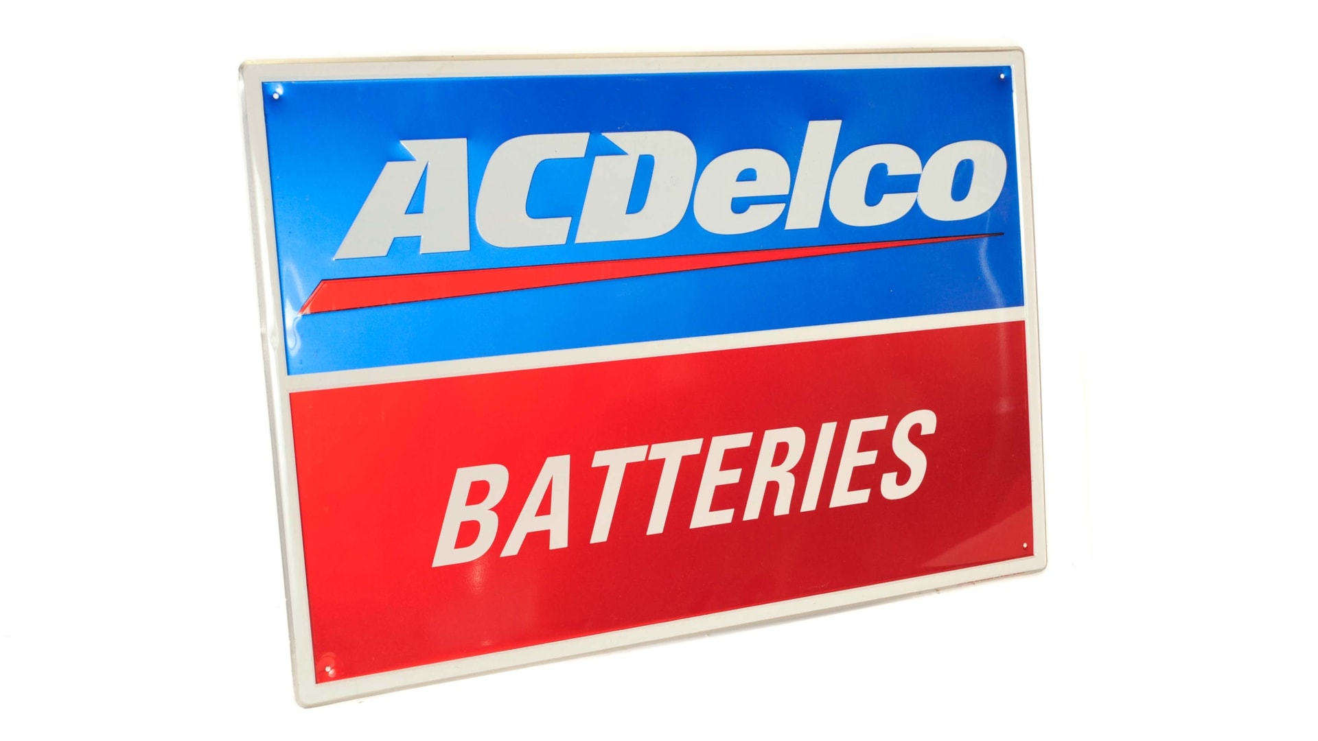 GM AC Delco Single-Sided Tin, NOS 36x24 at Glendale 2020 as Z307 ...