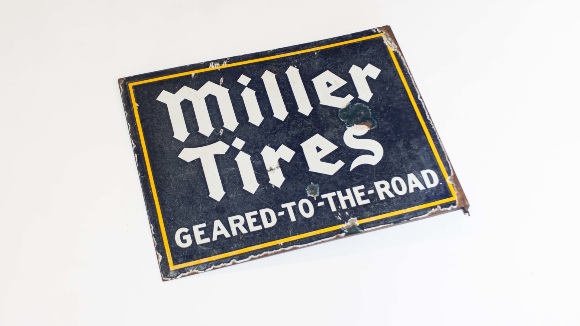 Miller Tires Double-Sided Porcelain Flange 24x18 at Glendale 2020 as ...
