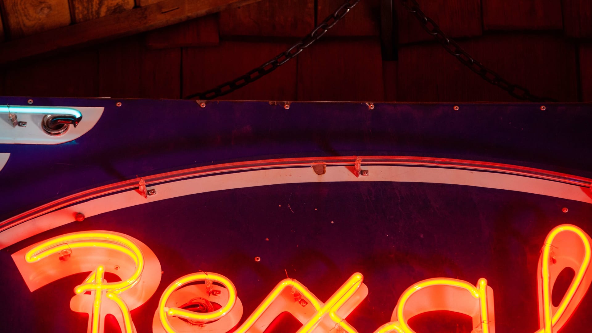 1940s Rexall Drugs Single-Sided Porcelain Animated Neon Sign at ...