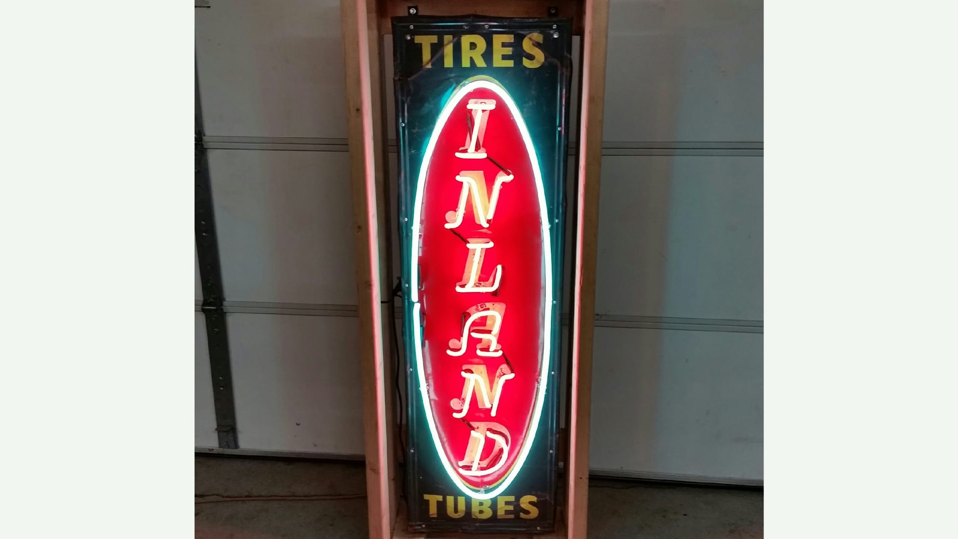 Inland Tin Neon Sign SSTN 53x16 at Dallas 2016 as J11 - Mecum Auctions