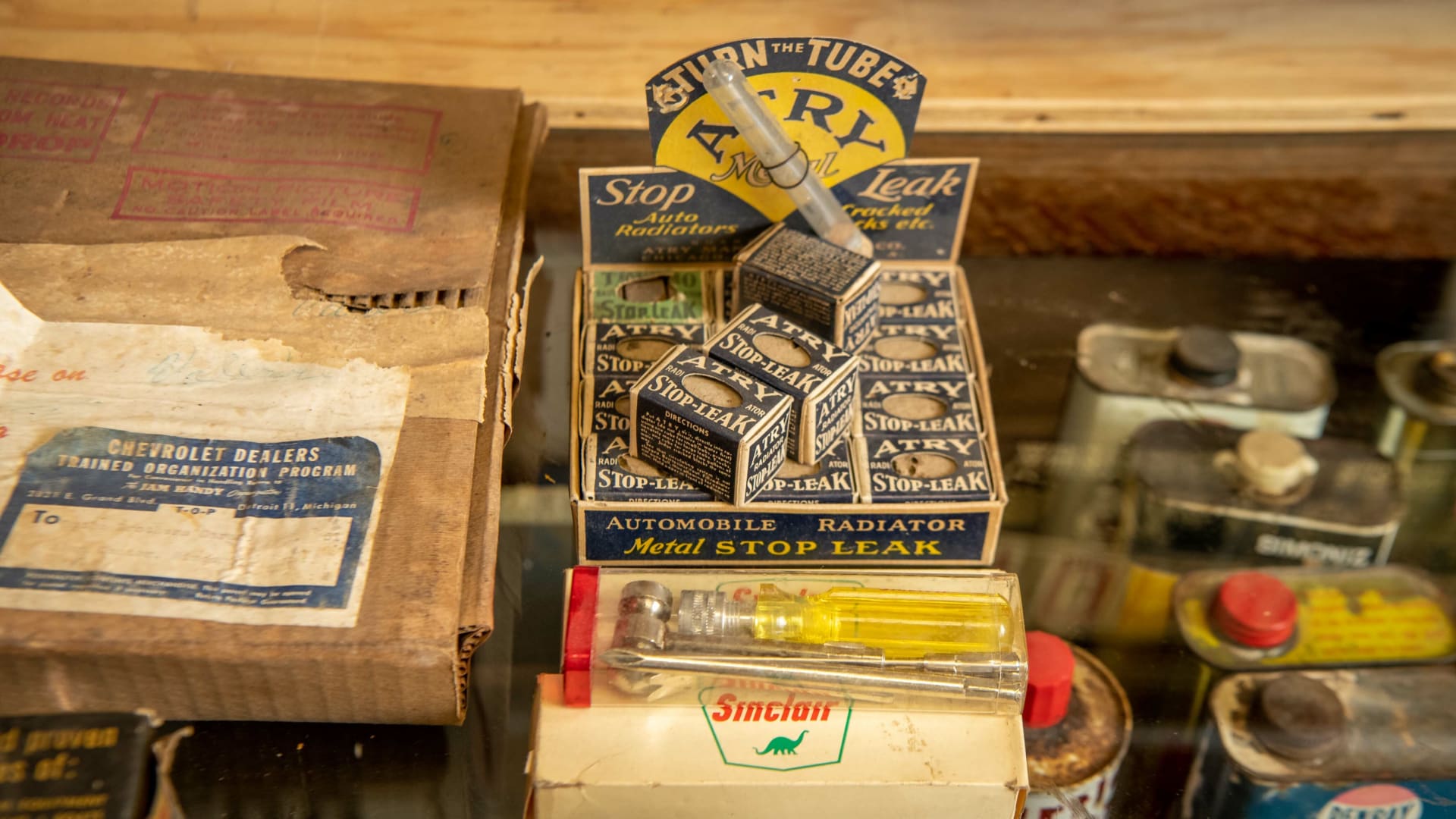 Assorted Automotive Memorabilia at Elmer's Auto & Toy Museum Collection ...