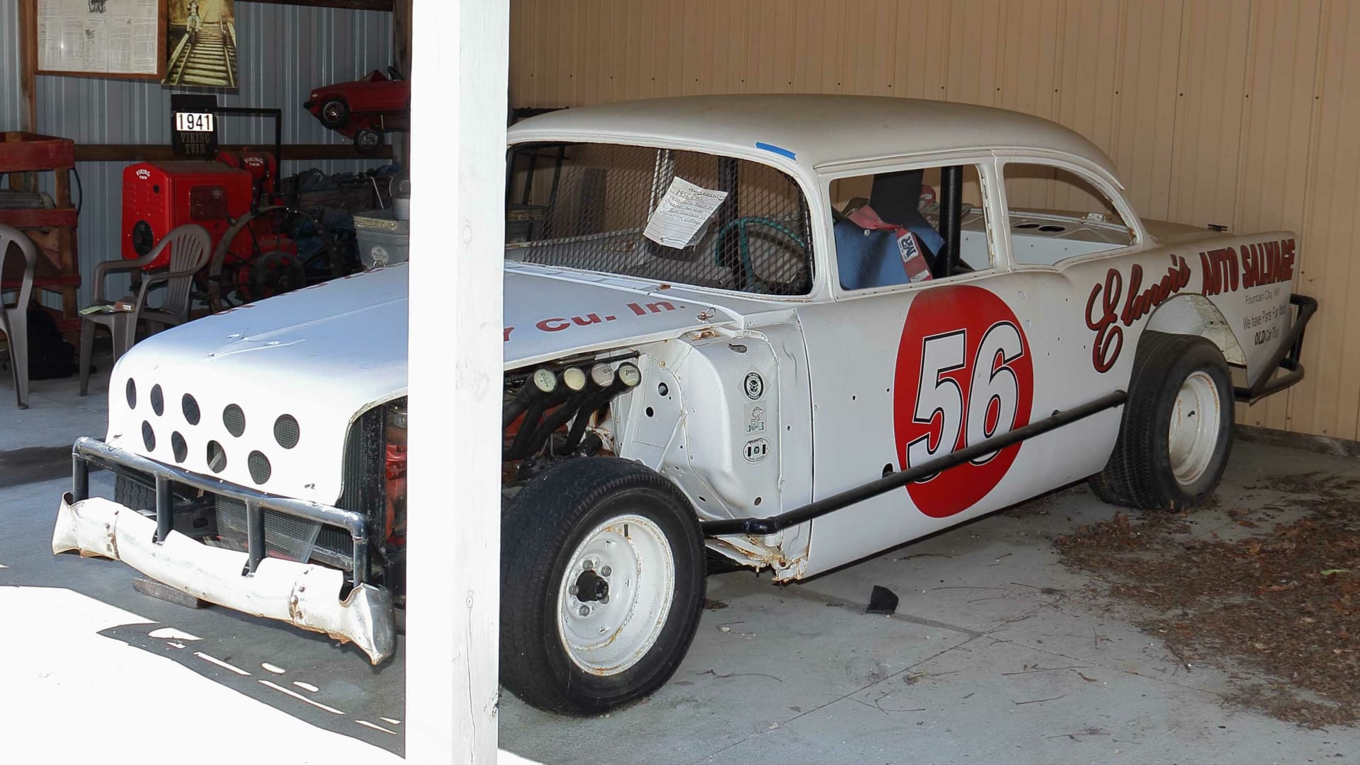 1956 Chevrolet Race Car at Elmer's Auto & Toy Museum Collection 2022 as ...