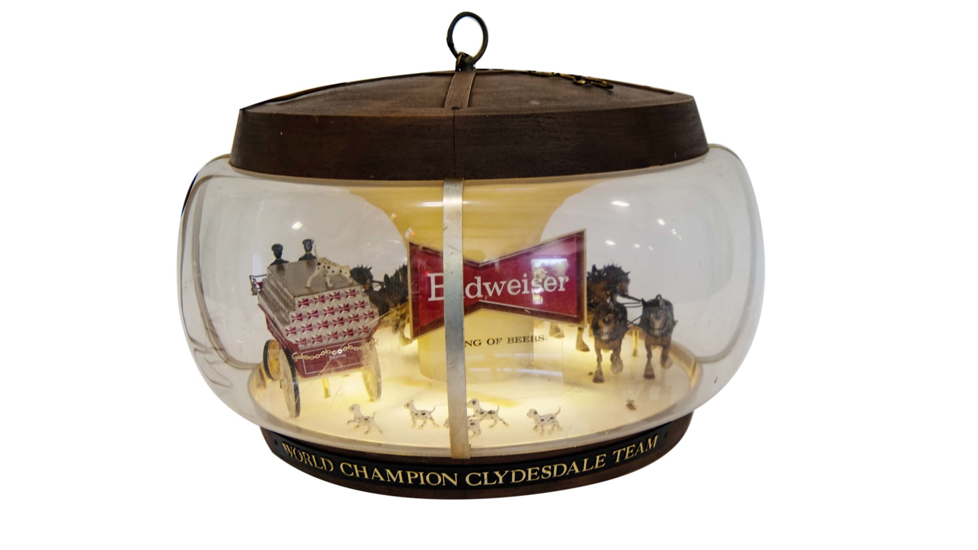 Budweiser Plastic Hanging Rotating Light-Up Advertisement at Orlando ...