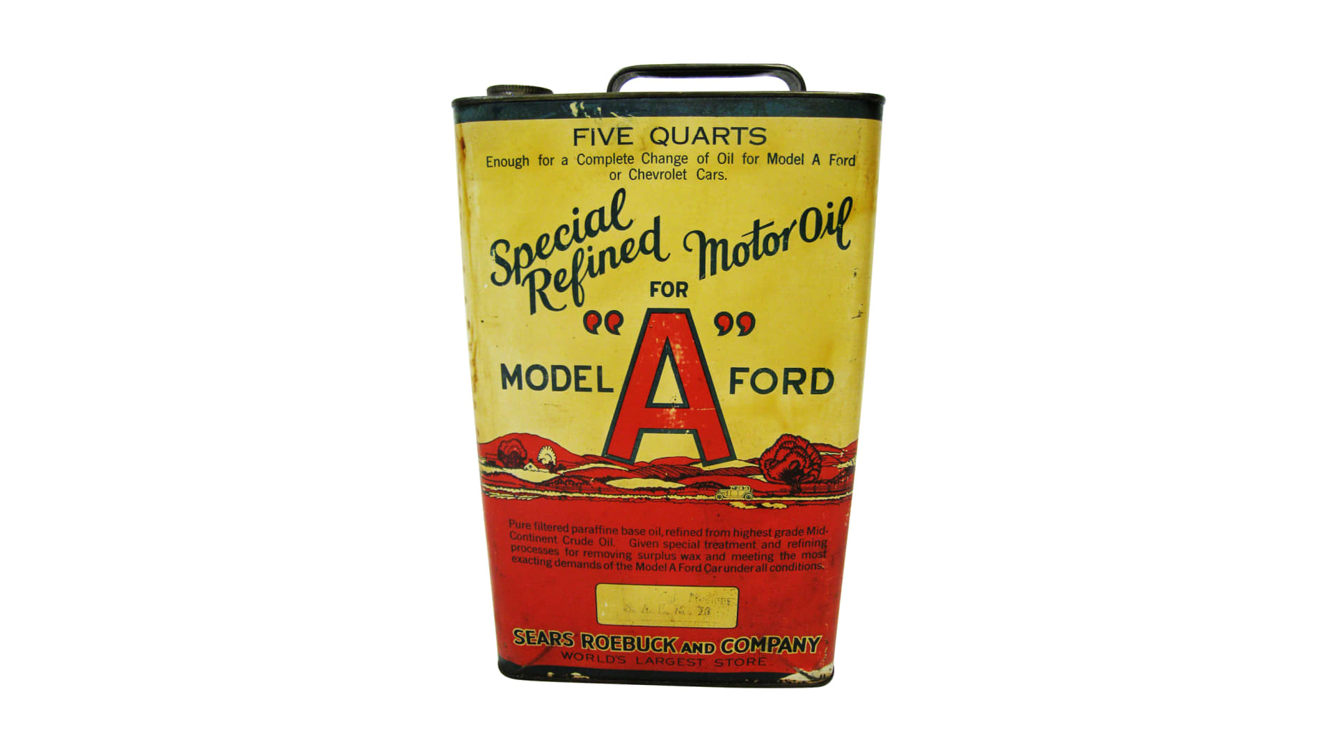 Model A Ford Motor Oil 5 Quart Oil Can at Kissimmee 2016 as Z71 - Mecum ...