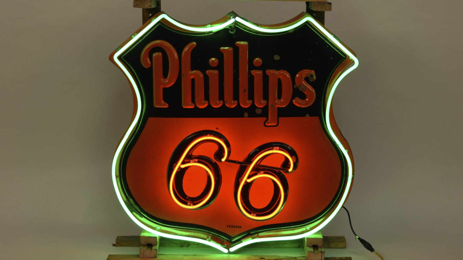 Phillips 66 Embossed Neon Sign Sspne 48x48x10 at Kissimmee 2016 as M59 ...