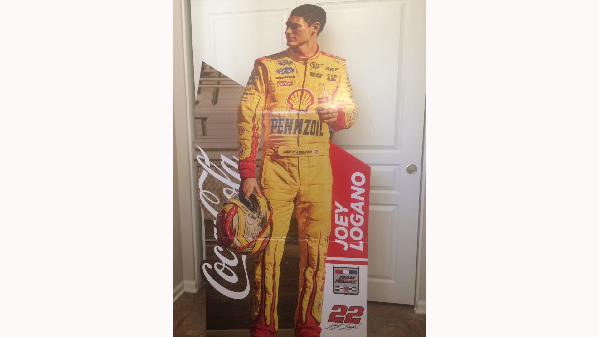 Joey Logano Life Size NASCAR Cut Out at Kissimmee 2017 as D22 - Mecum ...