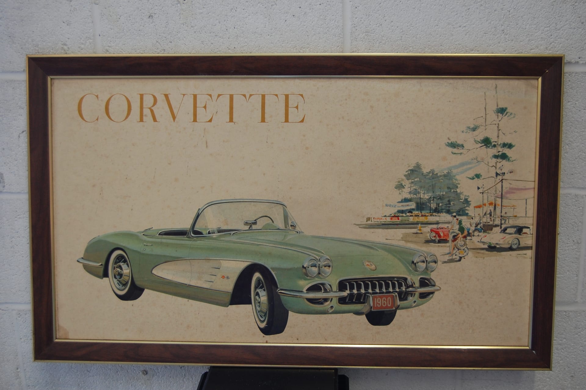 Framed Corvette Lithographic Posters at Kissimmee 2017 as N21 - Mecum ...