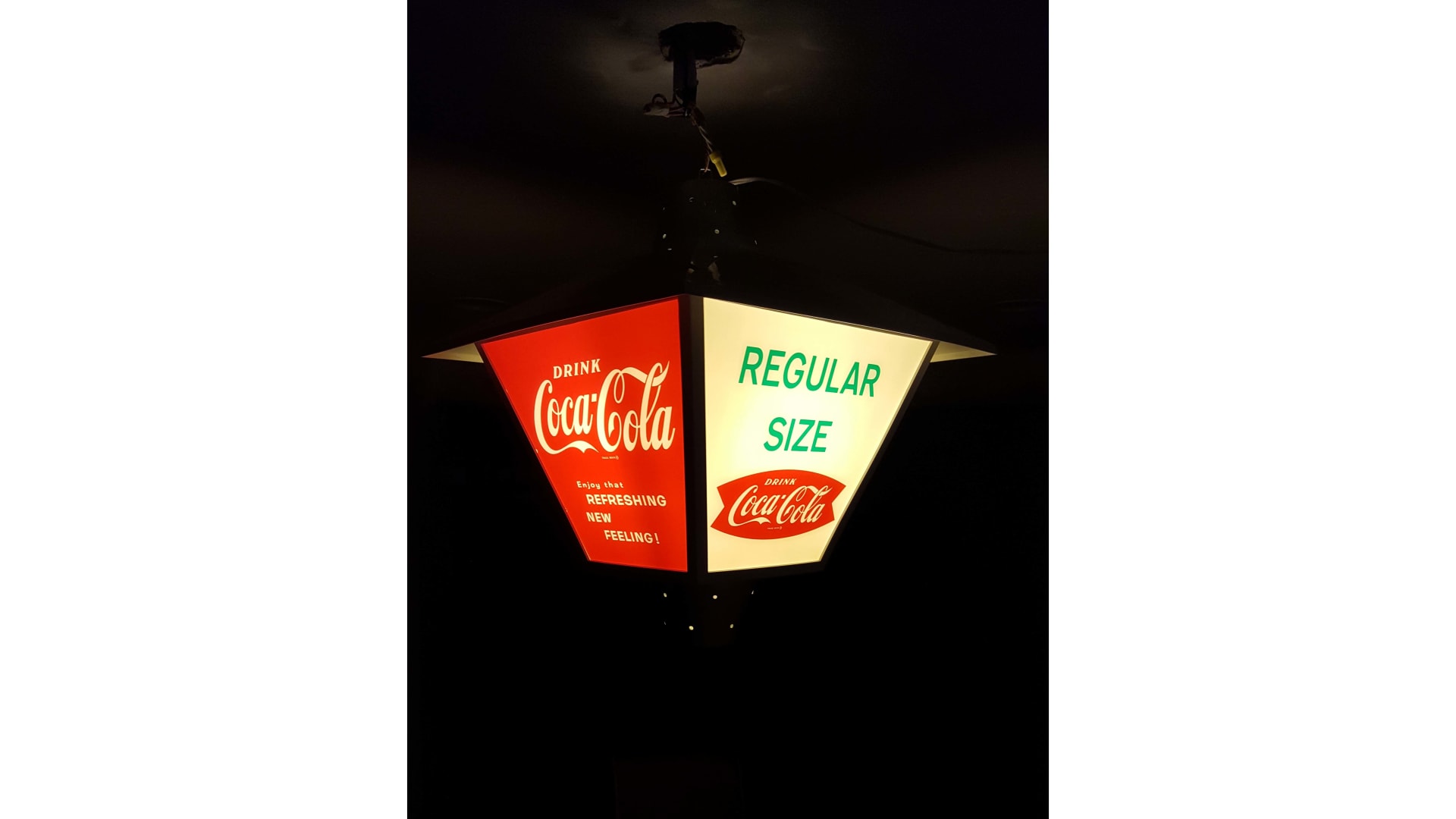 Coca-Cola Revolving Lantern Lighted Sign 18x18x21 at Kissimmee 2020 as ...