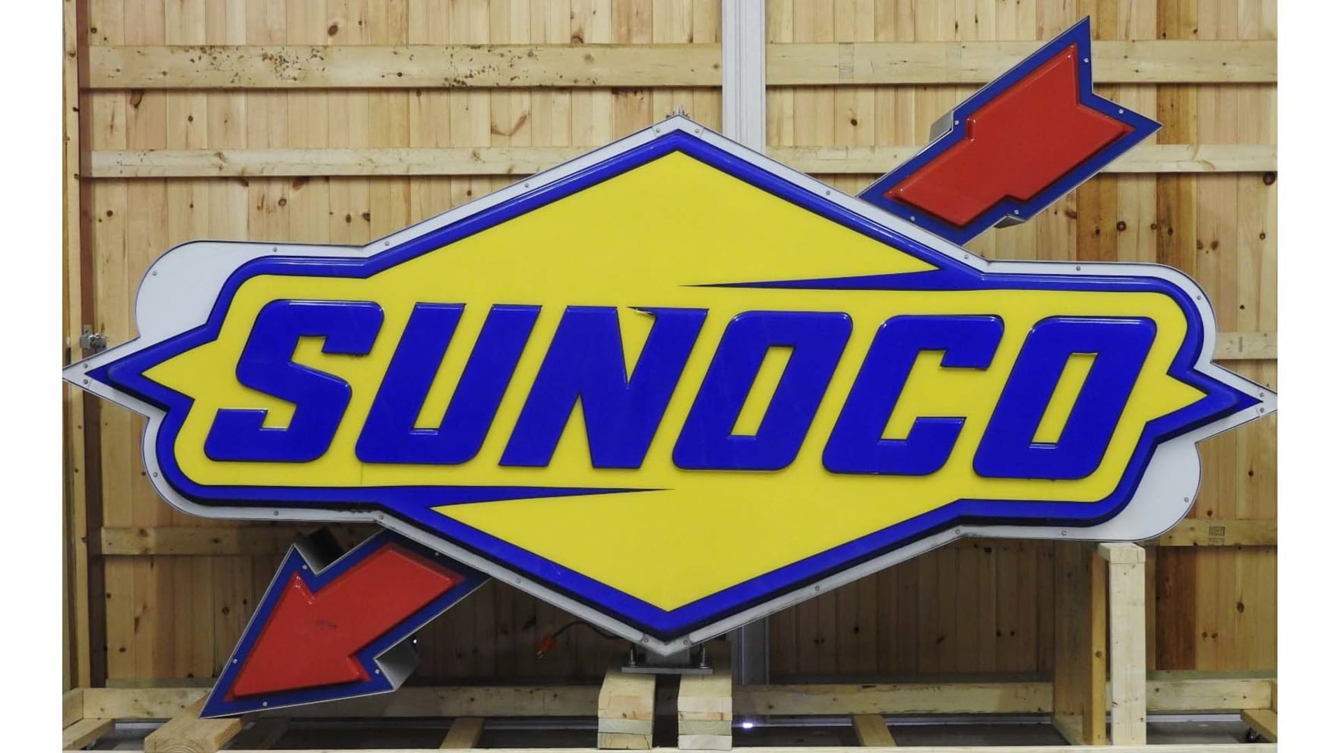 SUNOCO Double-Sided Lighted Sign 24x132x78 at Kissimmee 2020 as M111 ...