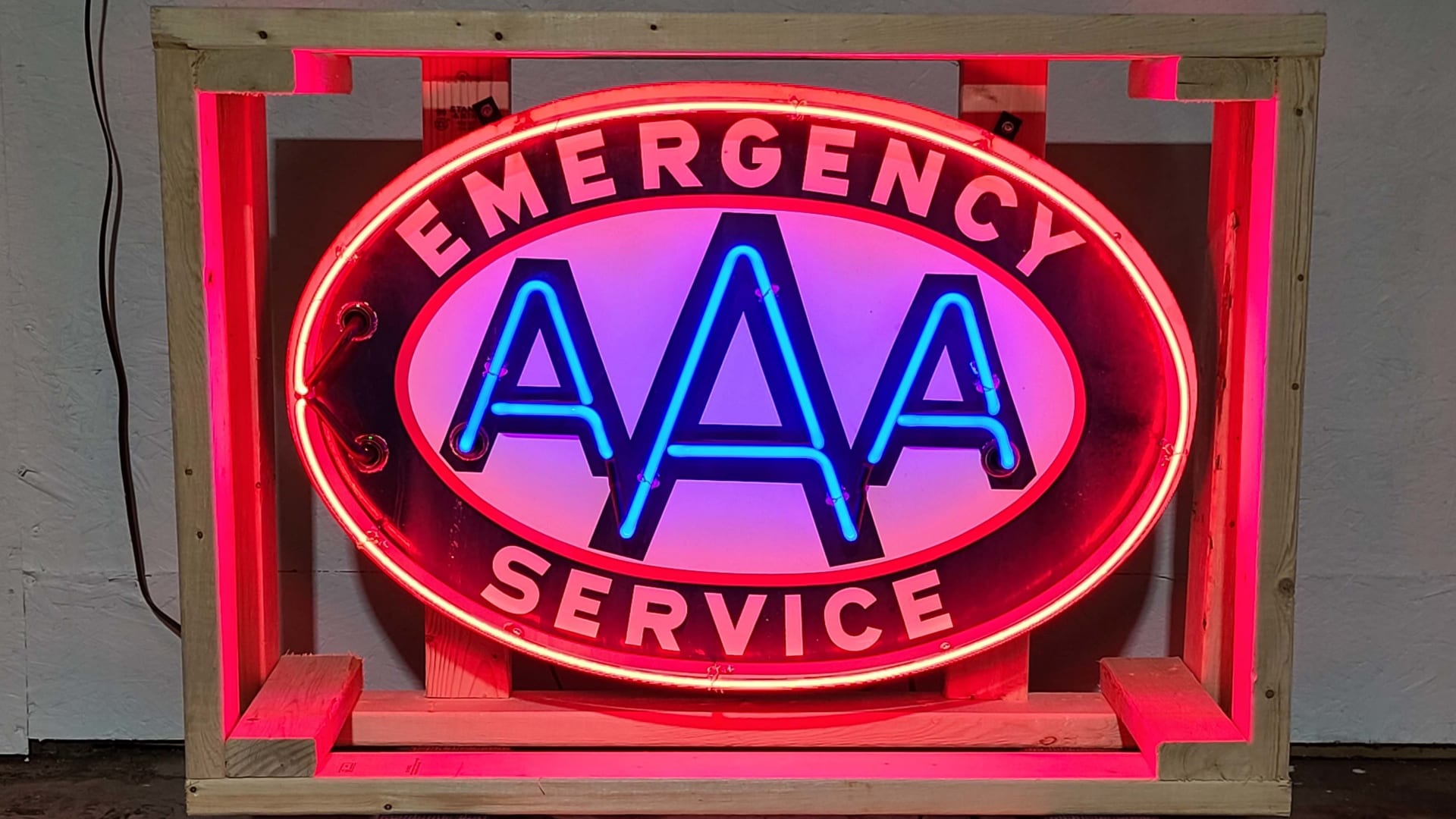 AAA Single-Sided Porcelain Sign at Kissimmee 2021 as M178 - Mecum Auctions