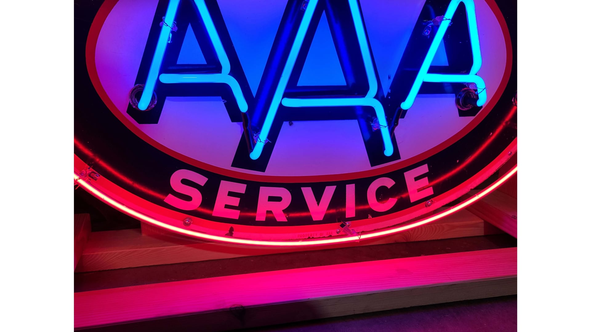 AAA Single-Sided Porcelain Neon Sign at Kissimmee 2022 as M330 - Mecum ...