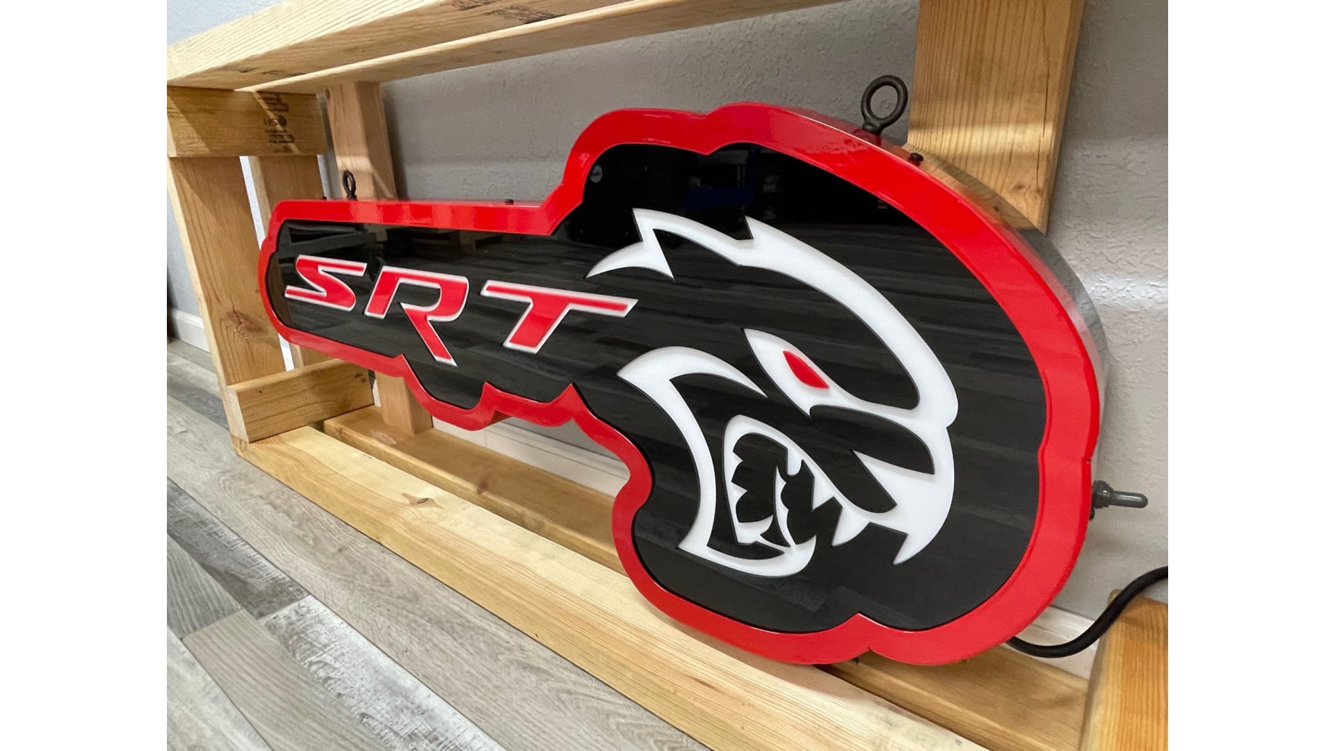 Custom SRT Hellcat Dealer Single-Sided Light-Up Sign at Kissimmee 2022 ...