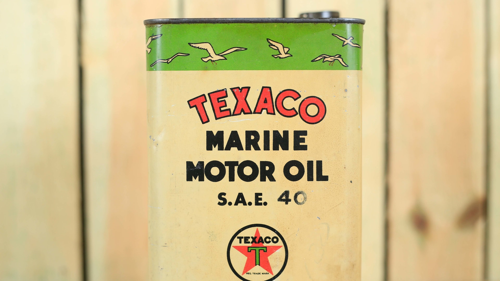 Texaco Marine Motor Oil One-Gallon Can 5x10x5 at Kissimmee Road Art ...