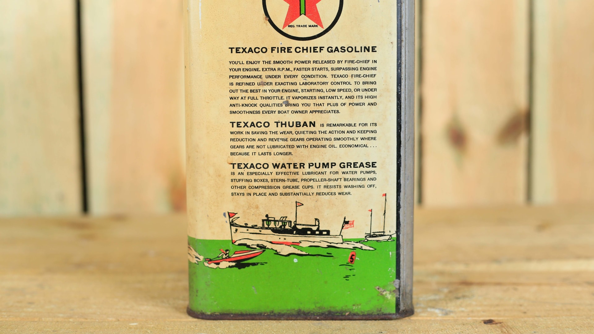 Texaco Marine Motor Oil One-Gallon Can 5x10x5 at Kissimmee Road Art ...