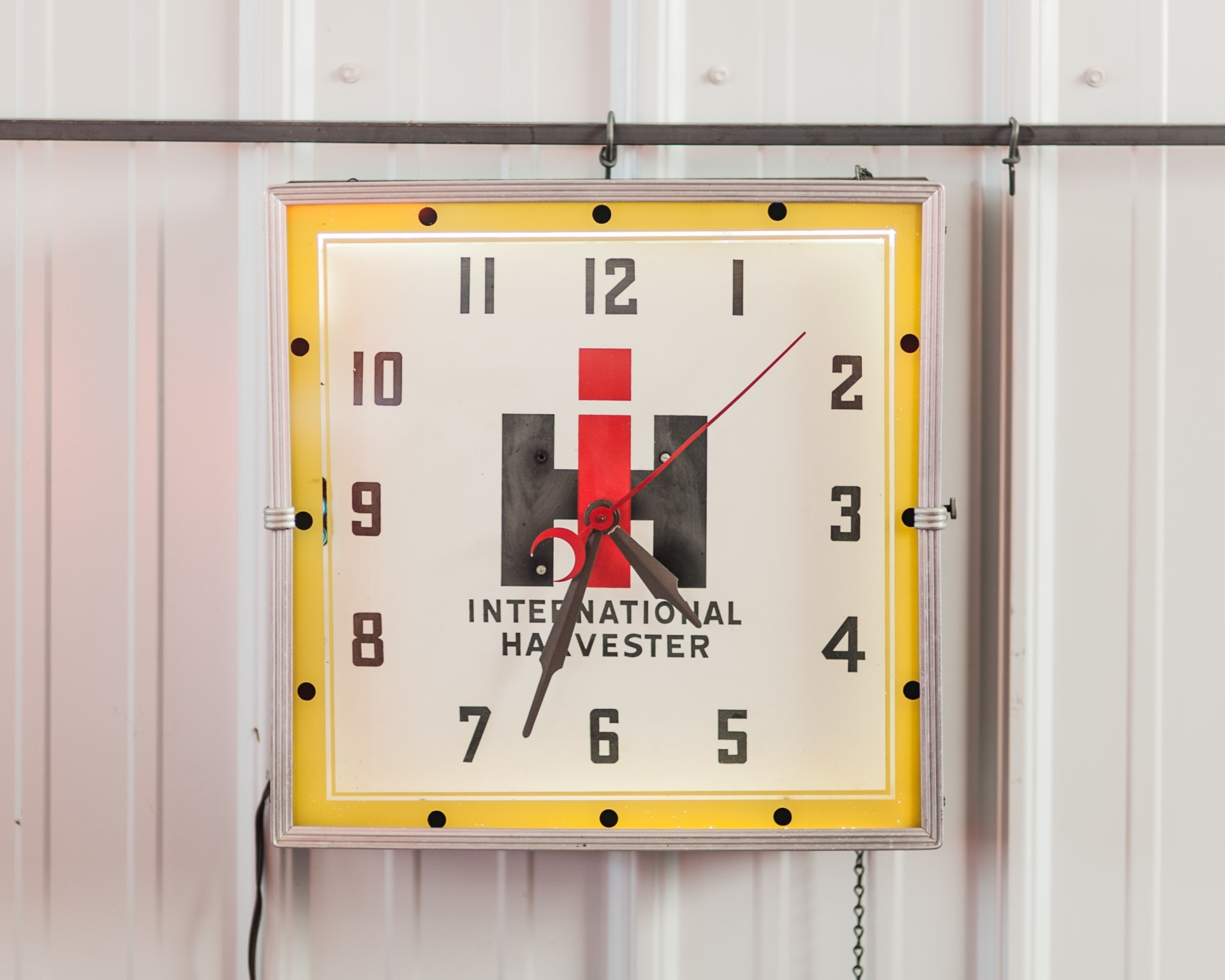 International Clock Neon 15 Inch Square at Gone Farmin' Spring Classic ...