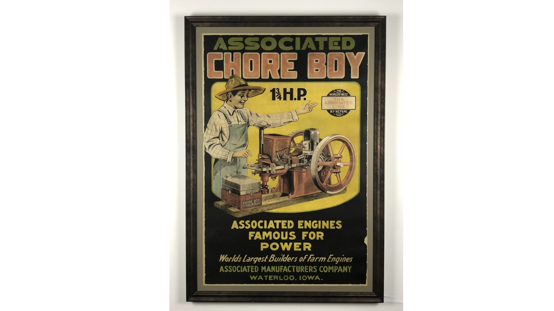 Chore Boy Lithograph 31.5 X 45.5 at Gone Farmin' Spring Classic 2018 as ...