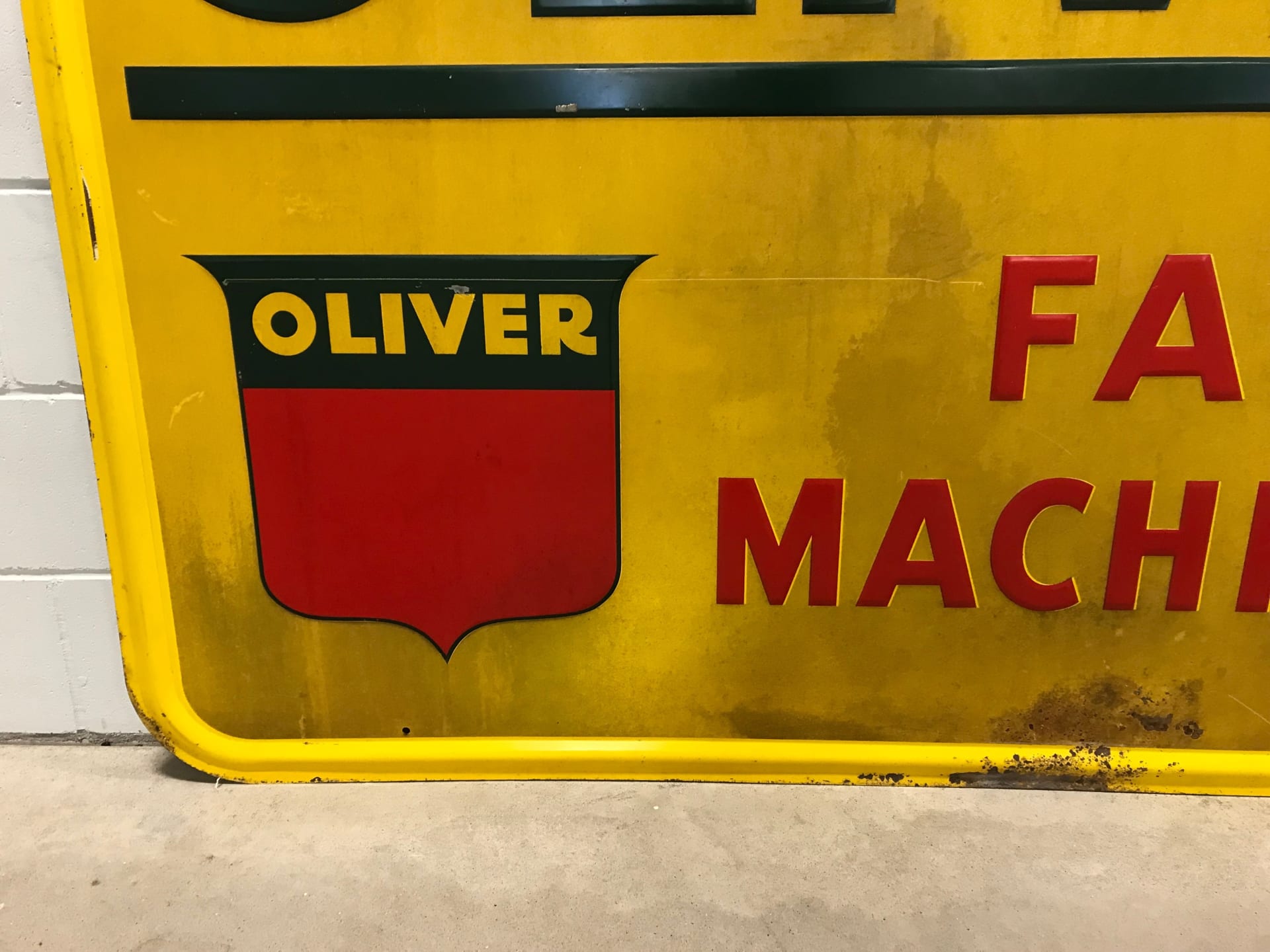 Oliver Farm Machinery Reflective Sign at Davenport 2019 as M77 - Mecum ...
