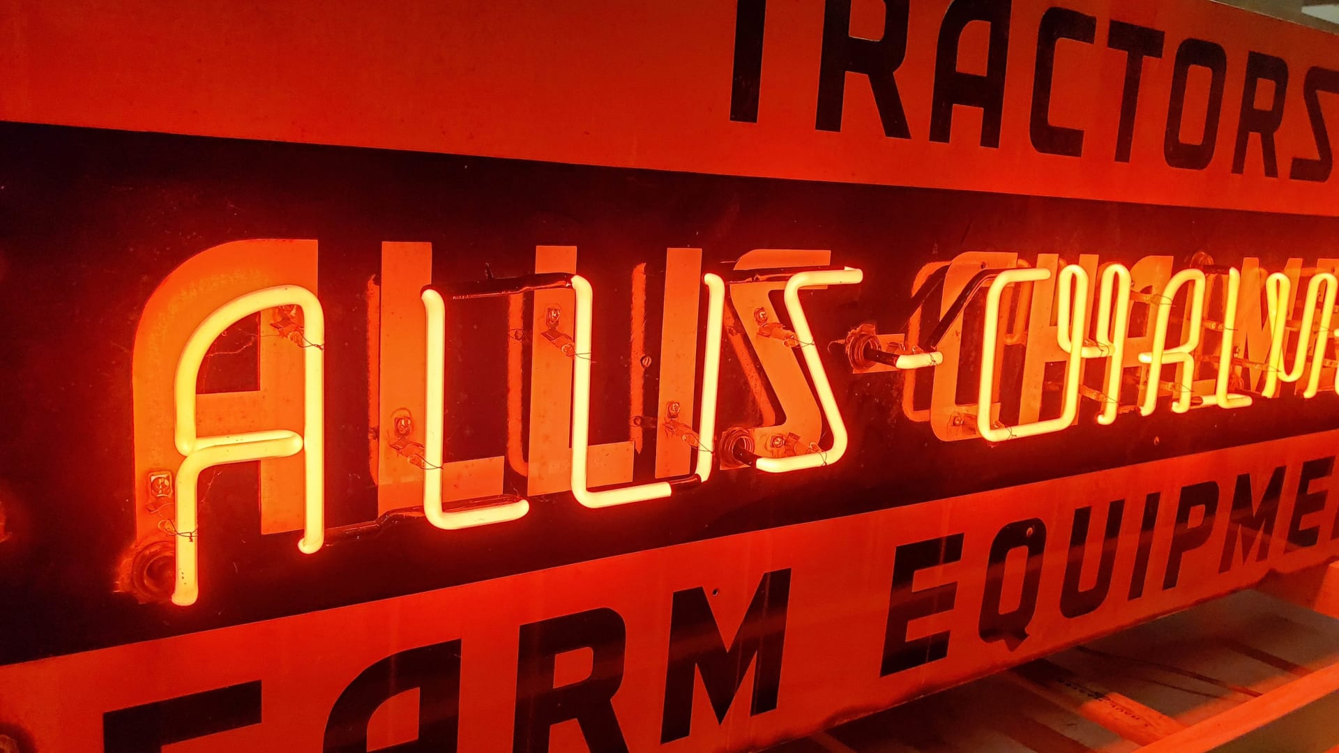 1950s Allis-Chalmers Tractors Farm Equipment Single-Sided Neon Sign ...