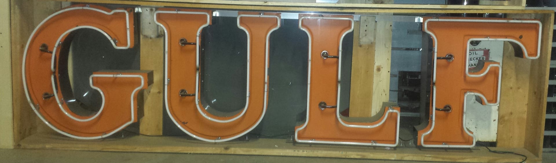 Gulf Neon Letters SSPN 32x120 at Gone Farmin' Nashville 2014 as M136 ...