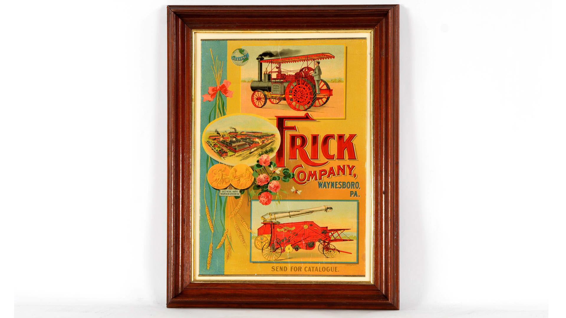Frick Steam Tractor And Thresher Sign 22.5x29 at Gone Farmin' Iowa ...