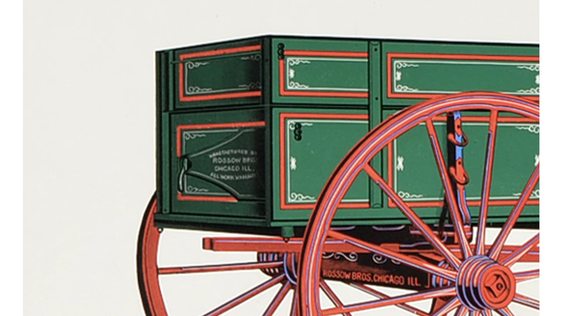 Rossow Wagon Paper Framed Sign 35x29.5 at Gone Farmin' Iowa Premier ...