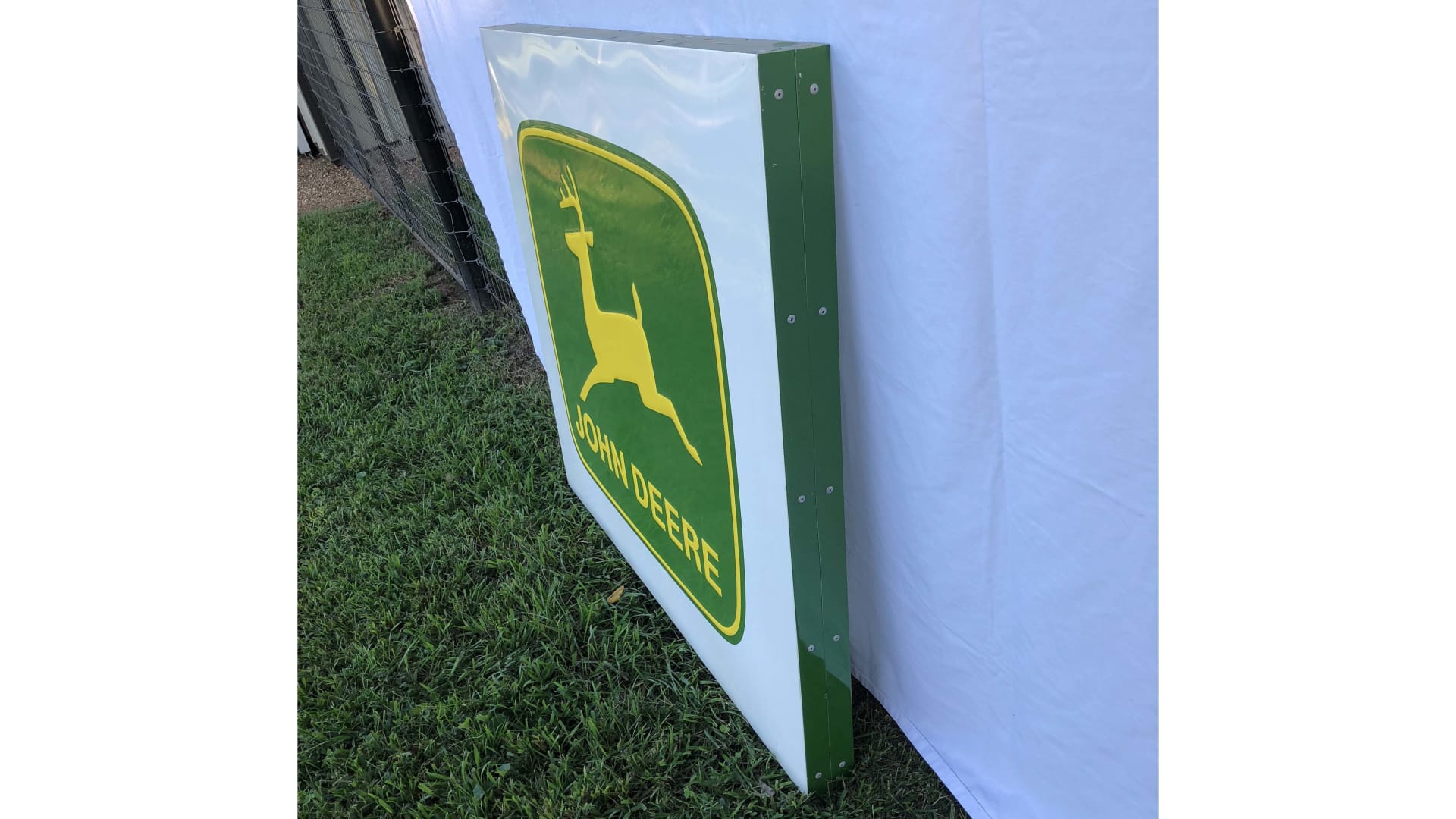 John Deere NOS DST Embossed 42x38 at Gone Farmin' Iowa Premier 2018 as ...