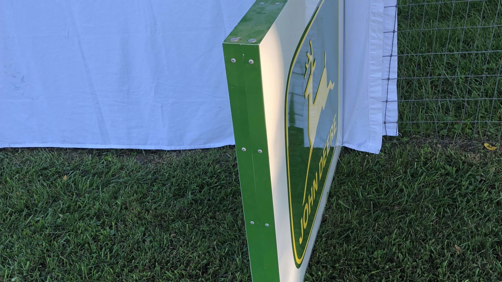 John Deere NOS DST Embossed 42x38 at Gone Farmin' Iowa Premier 2018 as ...