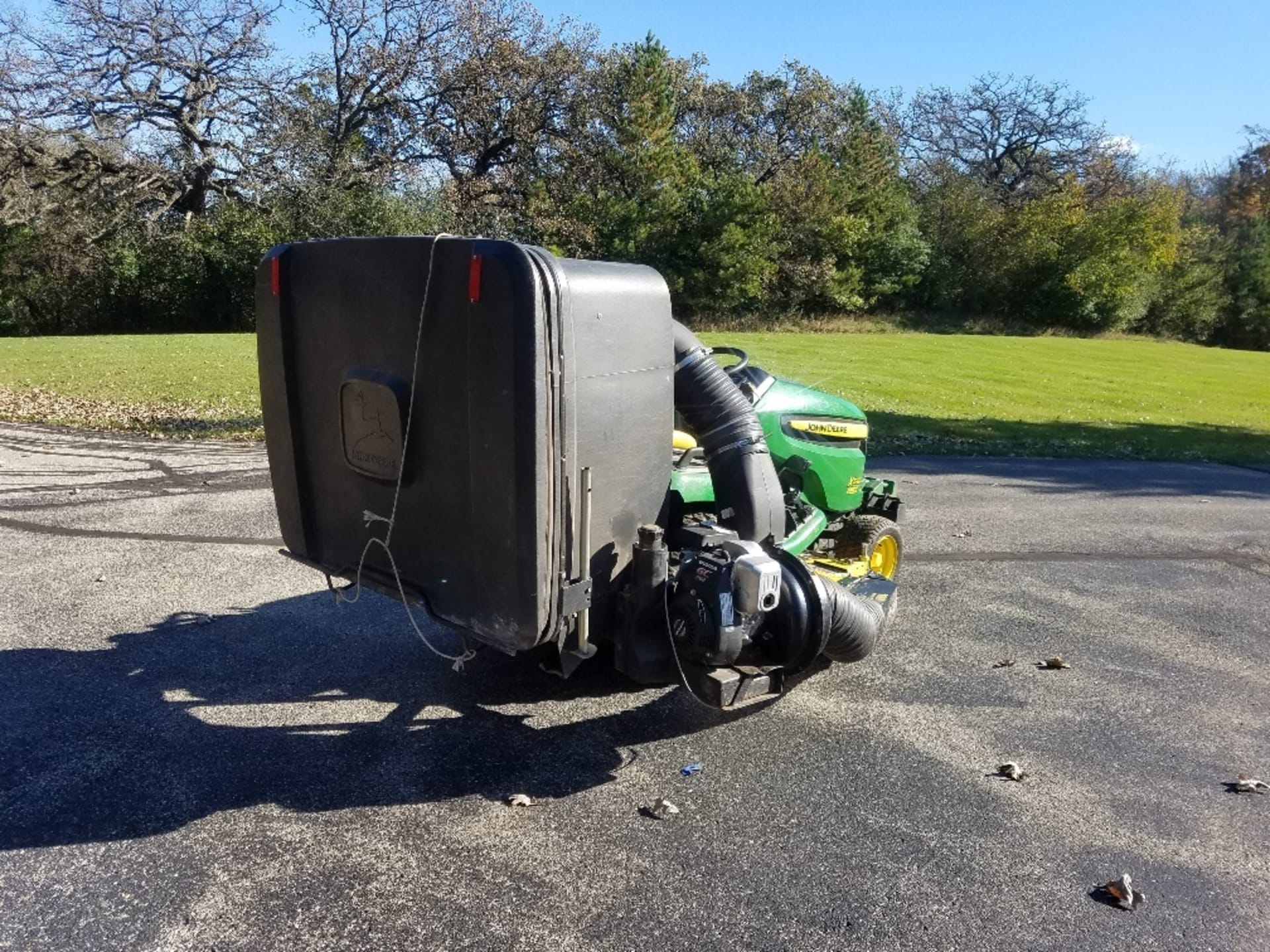 John Deere X540 With Bagger at Gone Farmin' Iowa Premier 2018 as F10 ...