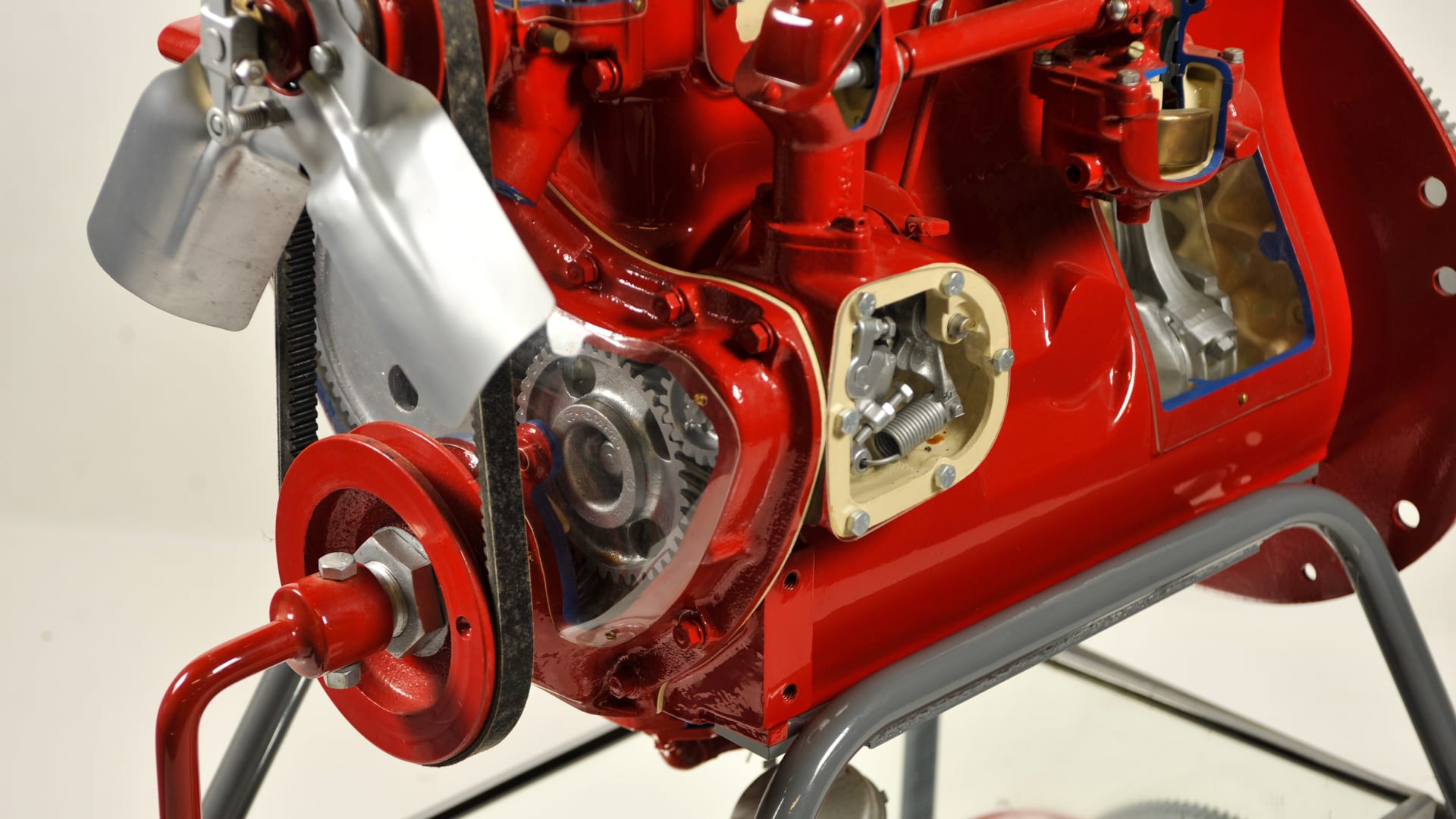 1950s International Harvester, Super M Cutaway Engine Display 45x24x60 ...
