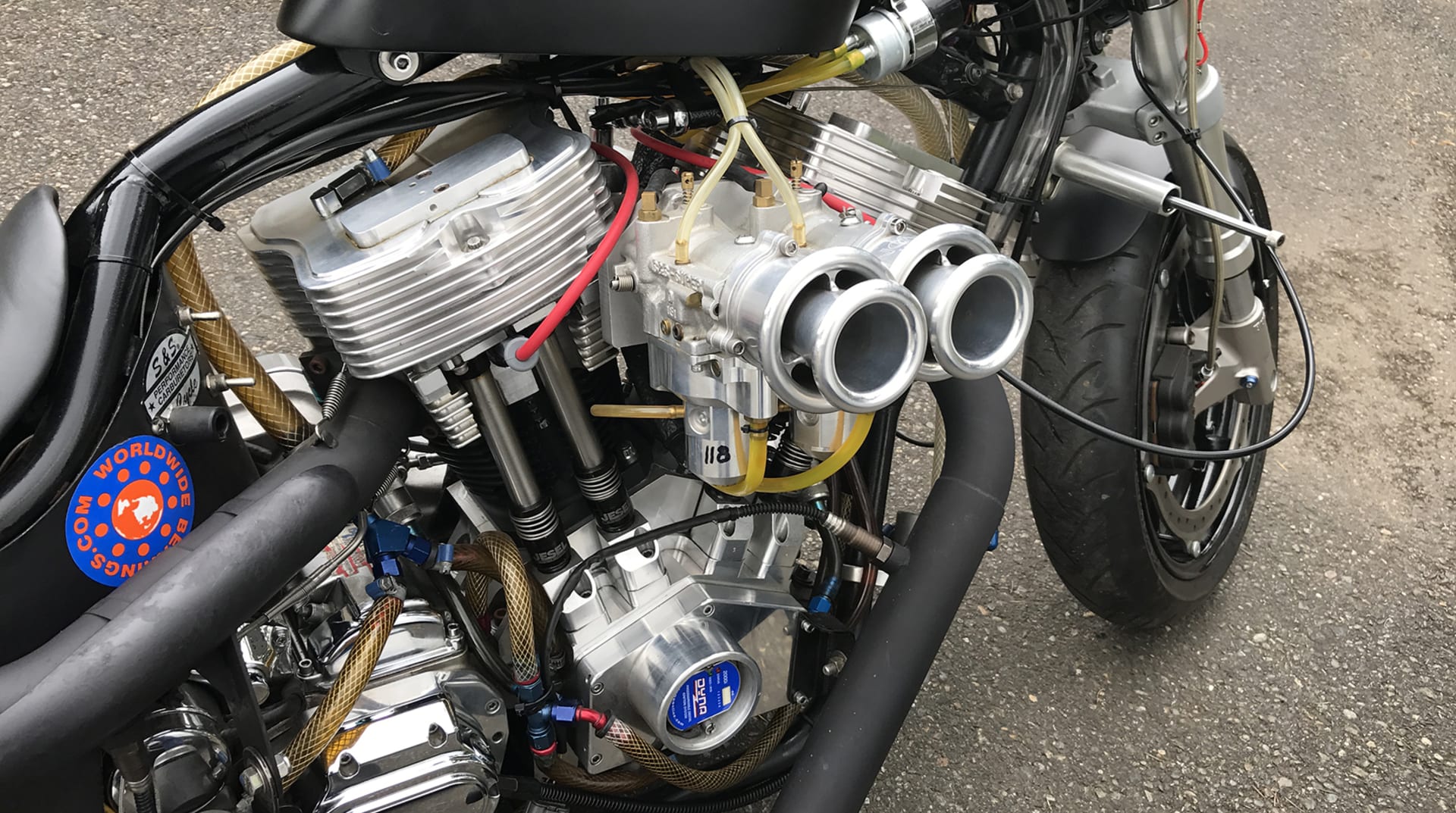 2005 Custom Gangster Drag Bike at Las Vegas Motorcycles June 2017 as ...