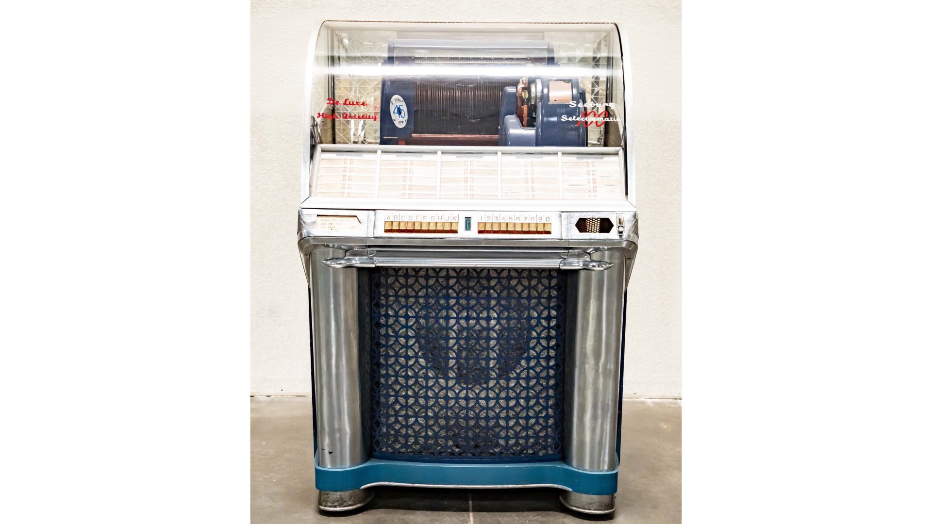 1953 Seeburg Model HF100G Jukebox Hi Fidelity 35x26x53 at Las Vegas ...