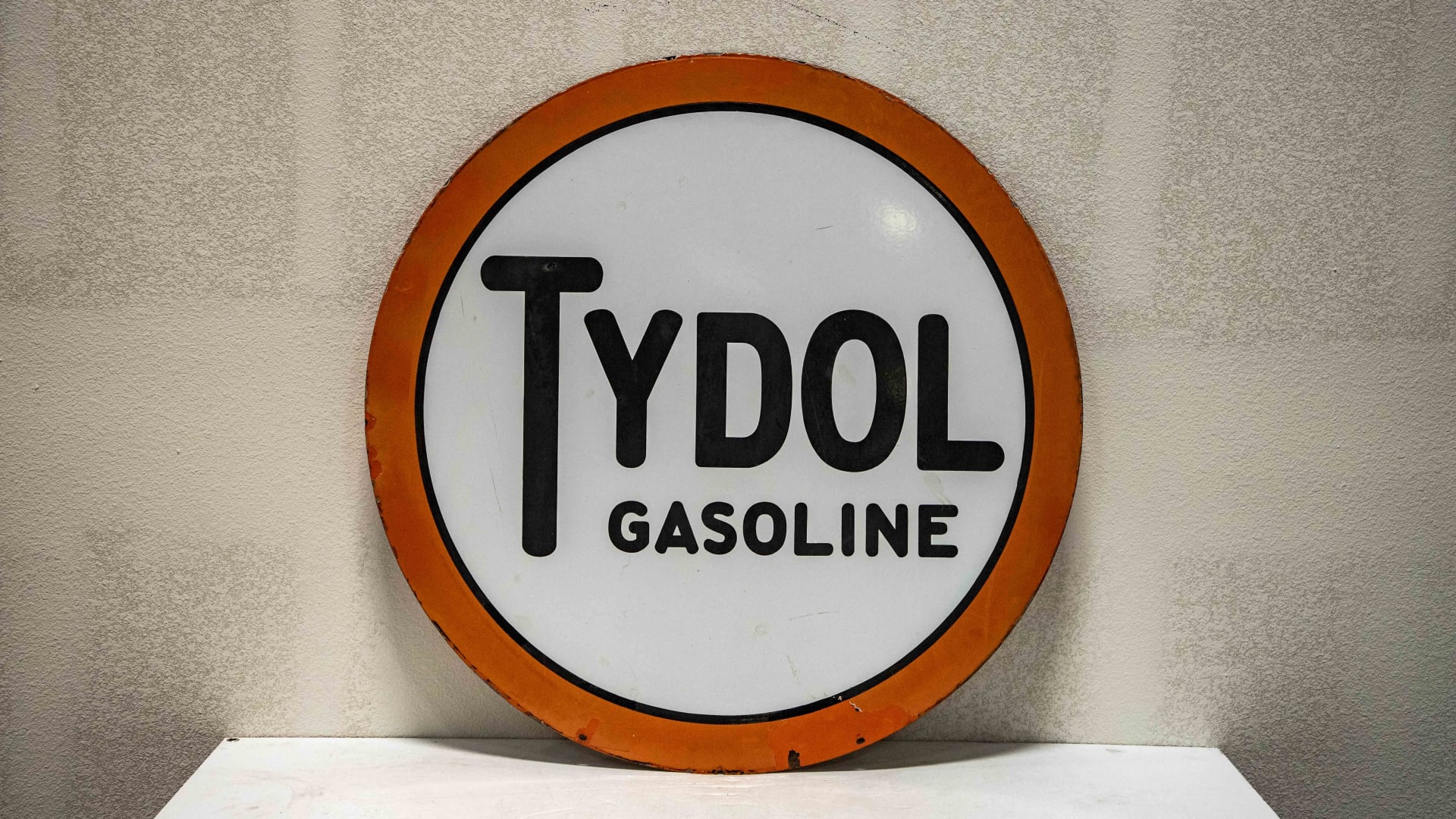 1940s-50s Tydol Gasoline Double-Sided Porcelain Sign 42x42 at Las Vegas ...