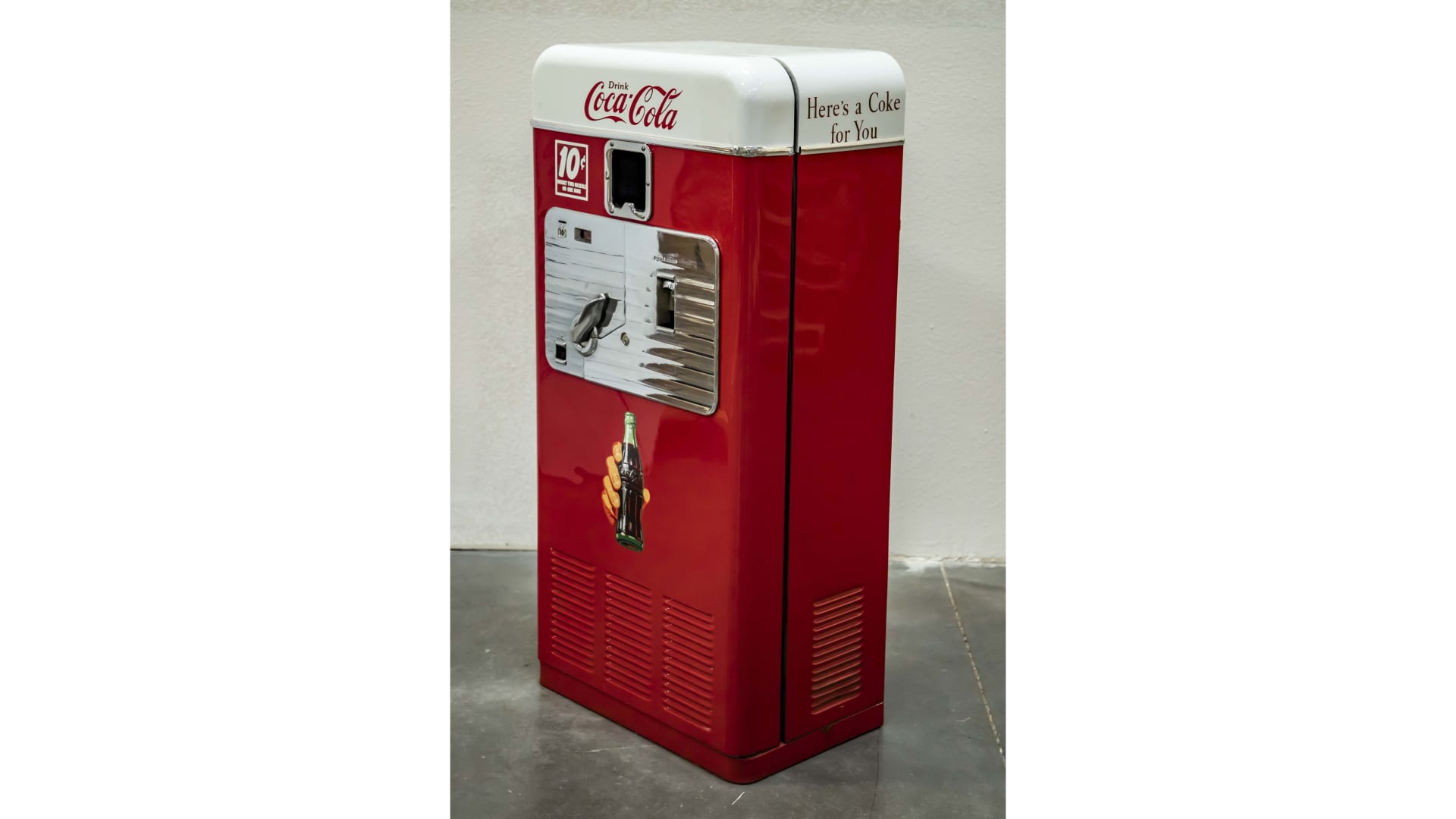 1950s Coca-Cola Soda Machine VMC 27A Dual 27 25x16x52 at Las Vegas 2019 ...