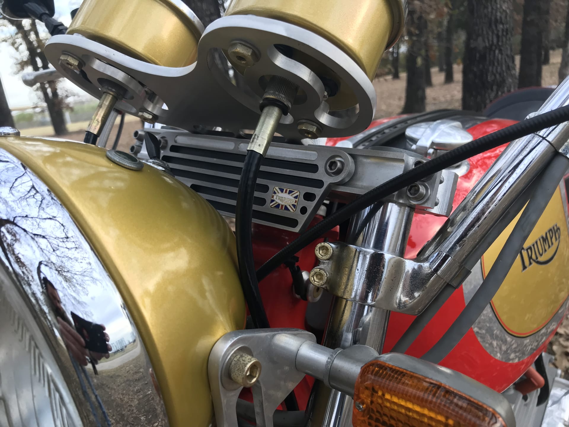 1973 Triumph T150 Trident Cafe Racer Alloy Tank at Las Vegas ...