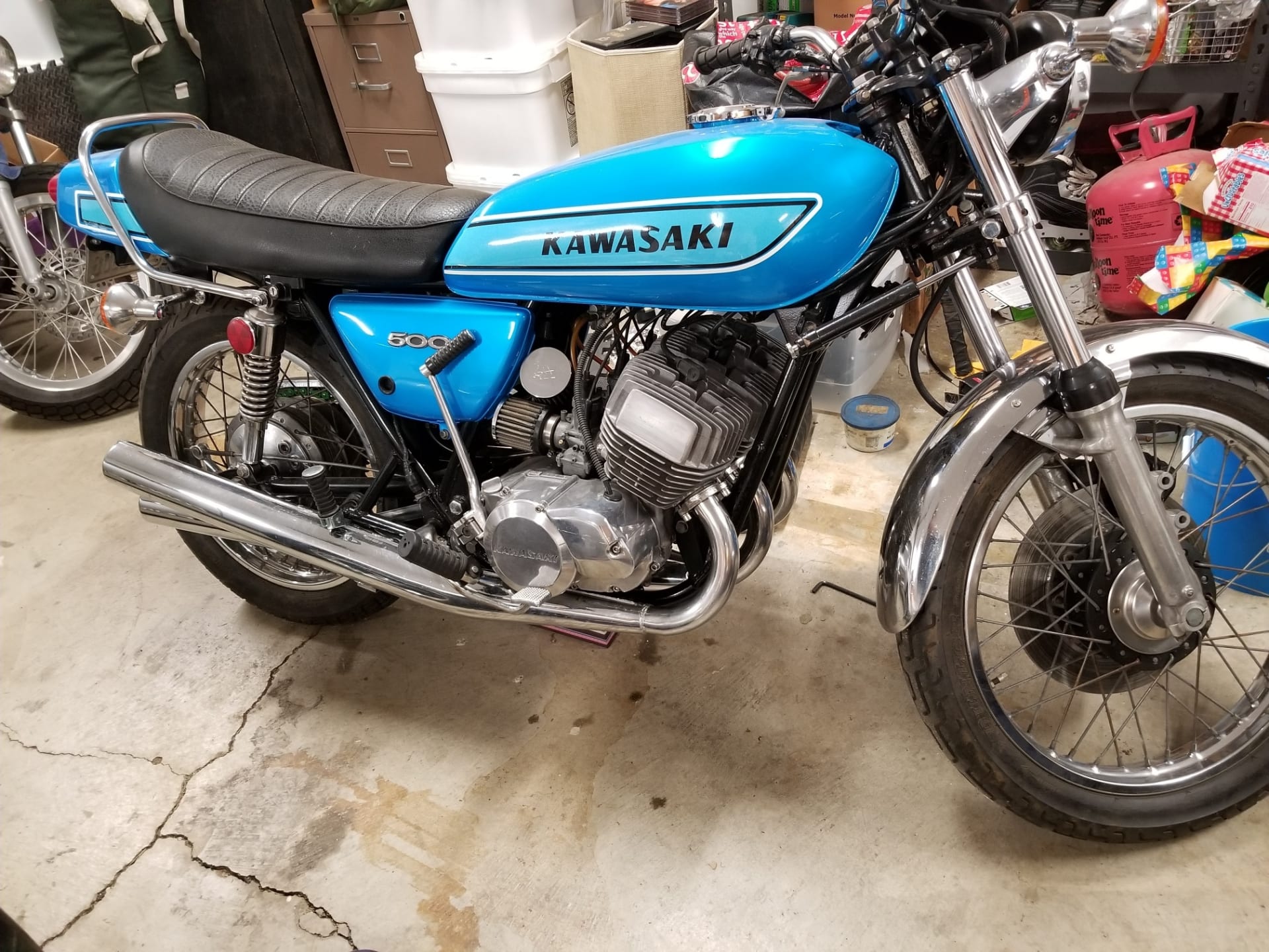 1973 Kawasaki H1 at Las Vegas Motorcycles 2019 as T195 - Mecum Auctions