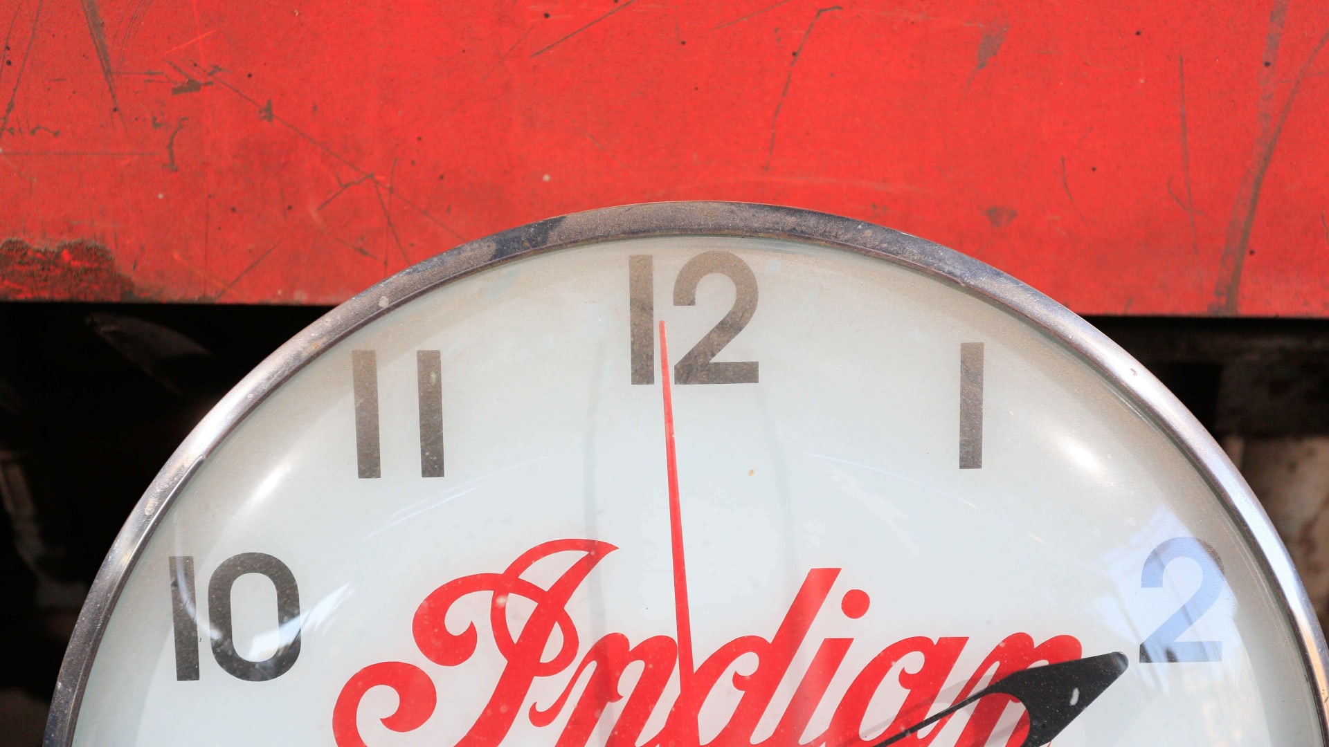 Indian Motorcycle Clock 15x4 at Las Vegas Motorcycles 2019 as A4 ...