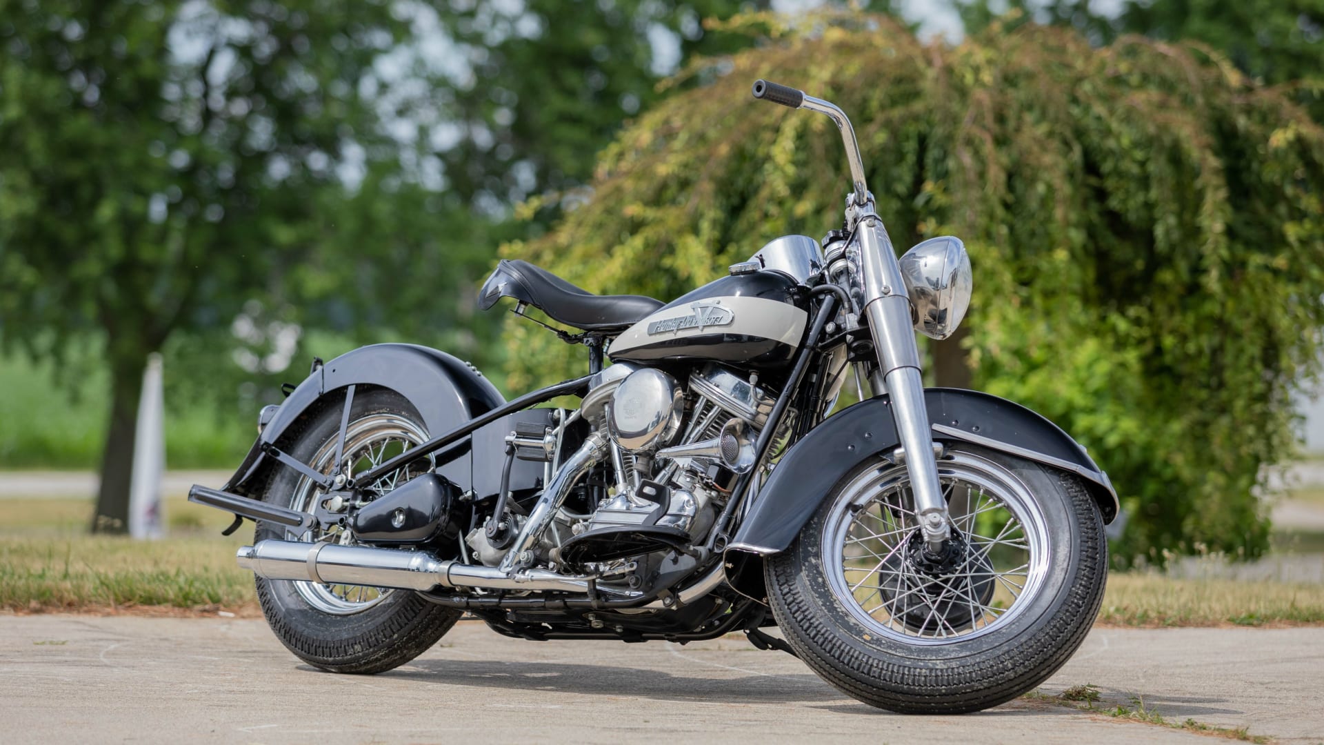 1955 Harley-Davidson FL Panhead at Las Vegas Motorcycles 2023 as R404 ...
