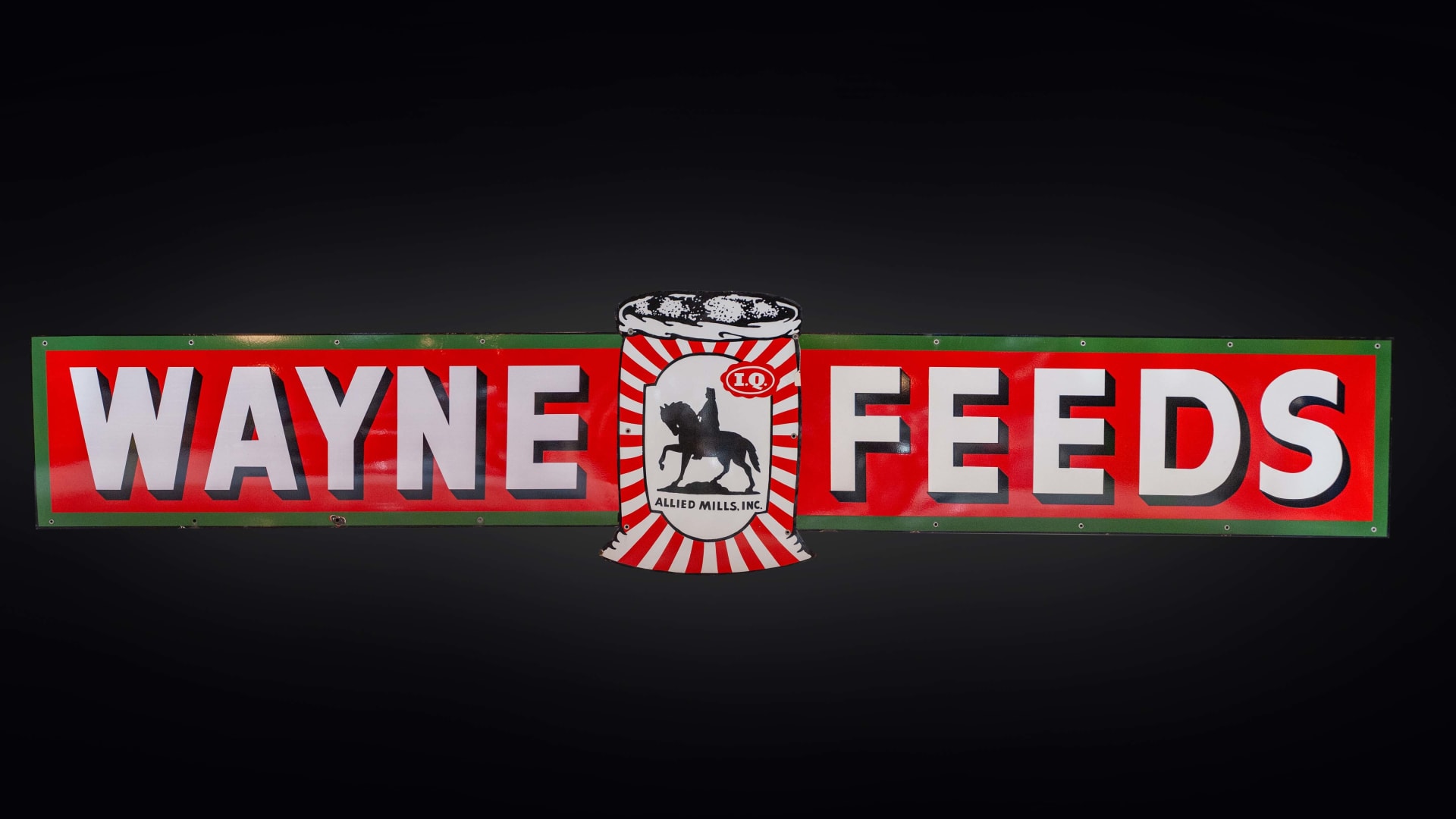 Wayne Feeds Porcelain Sign at The Eddie Vannoy Collection 2020 as L230 ...