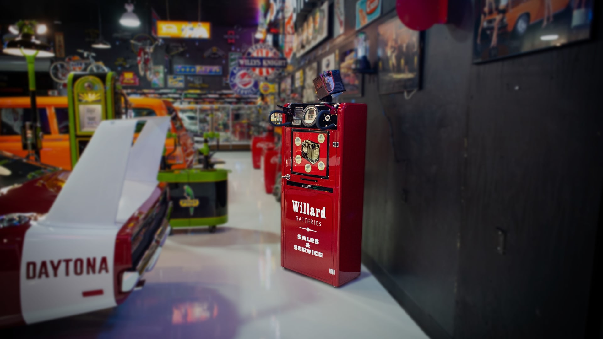 Willard Batteries Service Station Display at The Eddie Vannoy ...