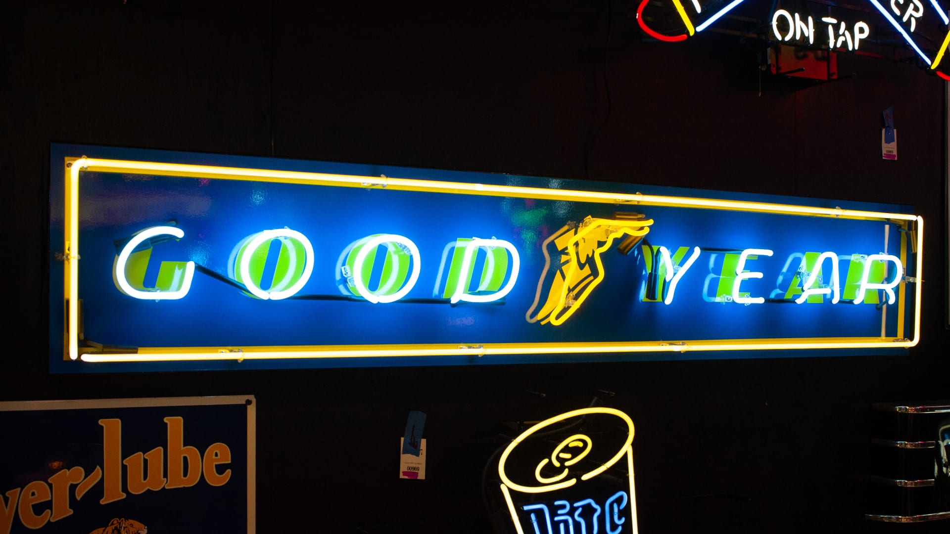 Goodyear Neon Sign at The Eddie Vannoy Collection 2020 as G335 - Mecum ...