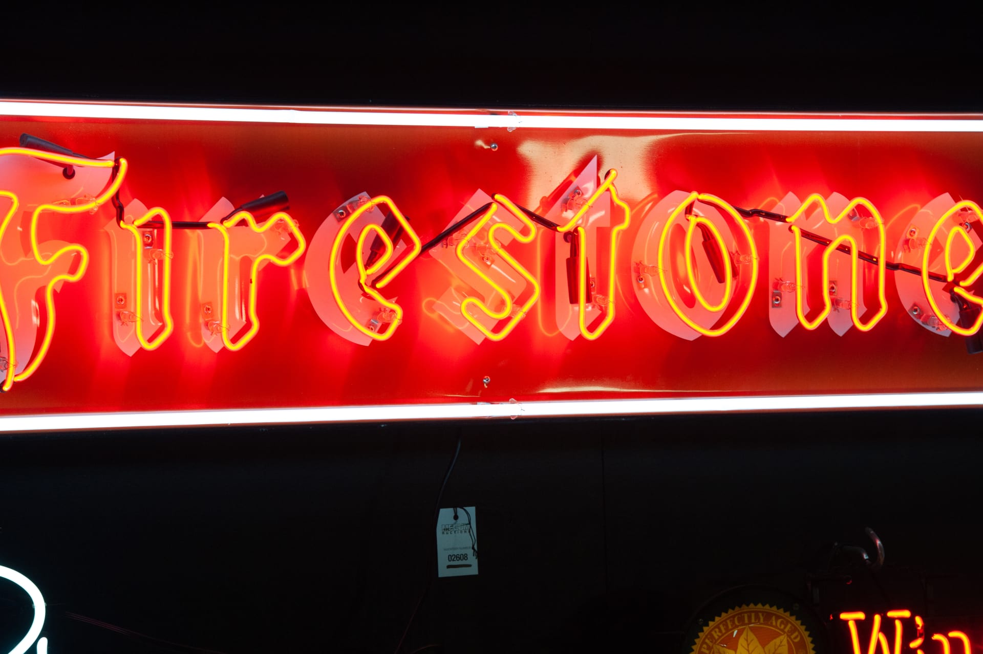Firestone Tin Neon Sign 72x15x8 Inches at The Eddie Vannoy Collection ...