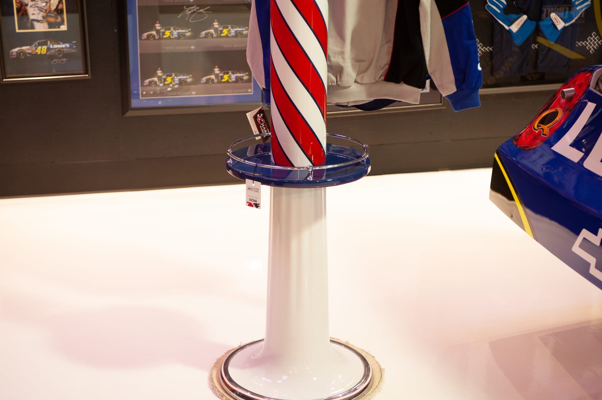 Koken Porcelain Barber Pole Coat And Hat Rack at The Eddie Vannoy ...