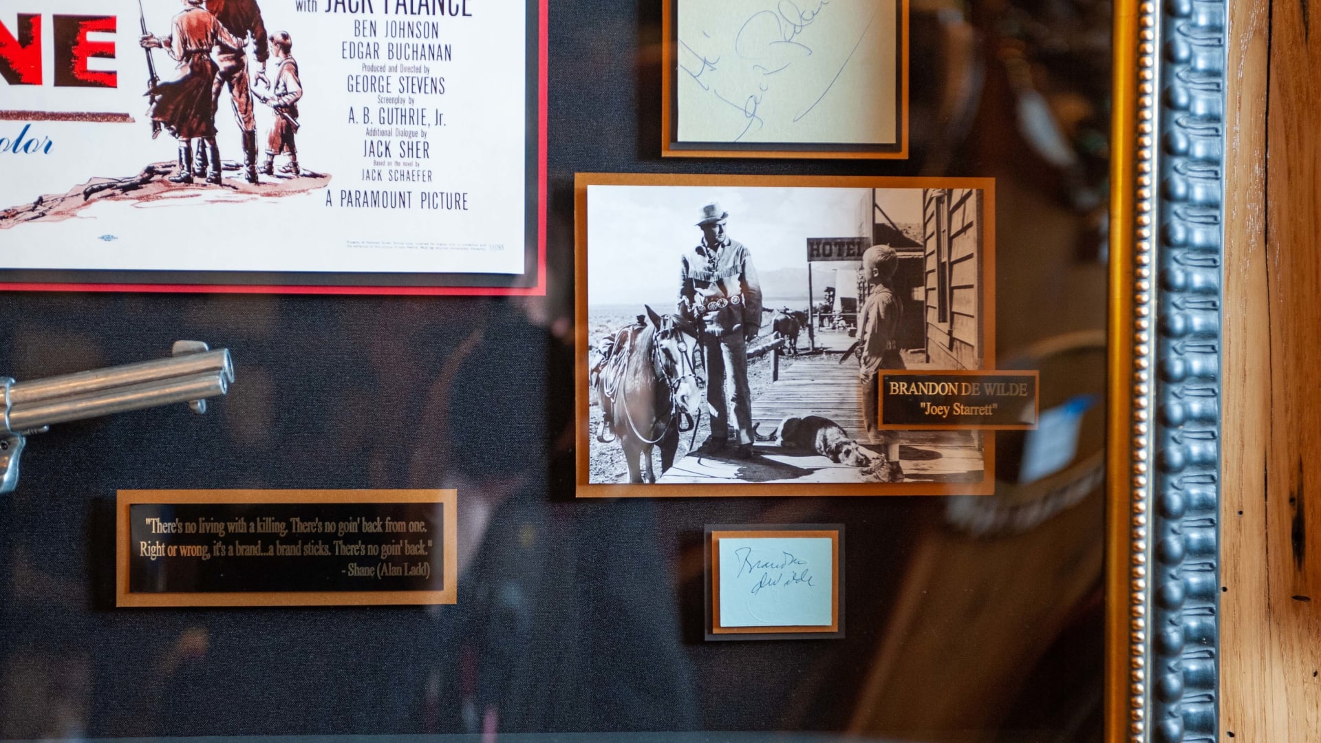 Shane Autographed Movie Shadow Box at The Eddie Vannoy Collection 2020 ...