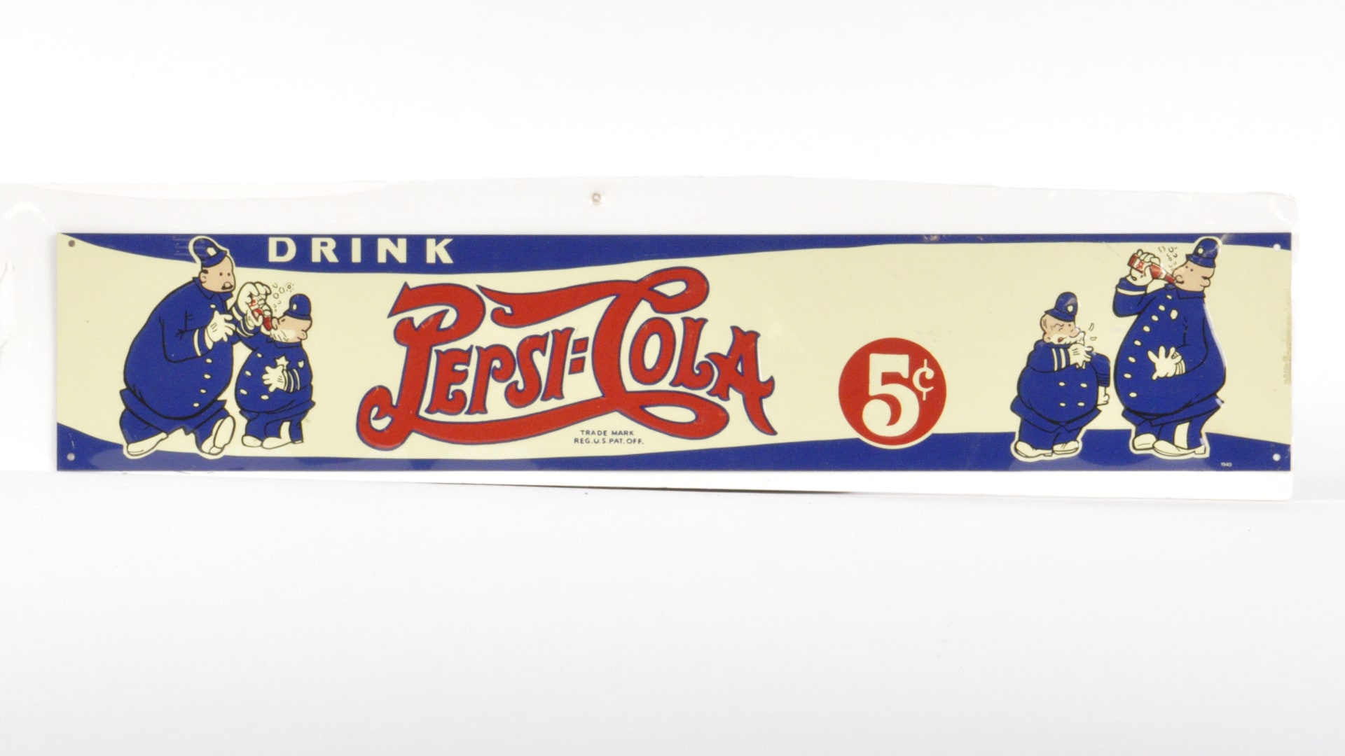 Pepsi Double Dot Sign SST 22x4.25 at The Road Art Auction 2015 as F18 ...