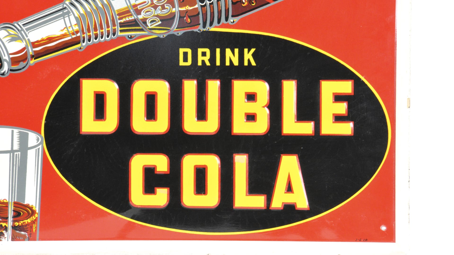 Double Cola Sign SSTE 28x20 at The Road Art Auction 2015 as S234 ...