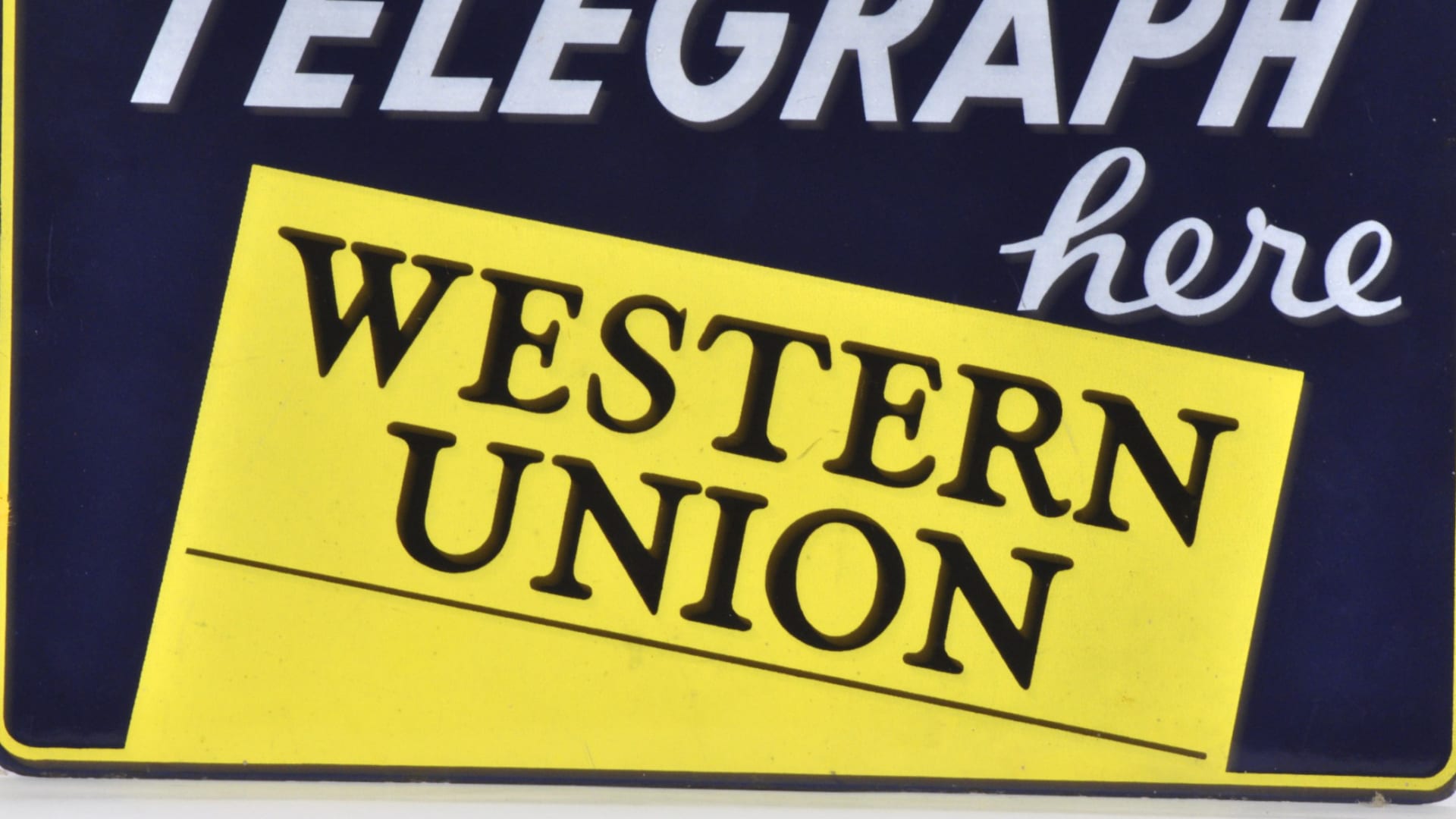 Western Union Sign DSP 17x11 at The Road Art Auction 2015 as U22 ...