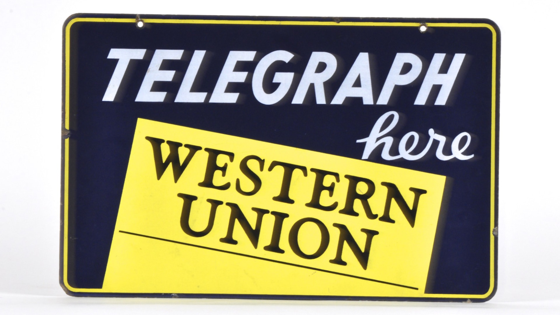 Western Union Sign DSP 17x11 at The Road Art Auction 2015 as U22 ...