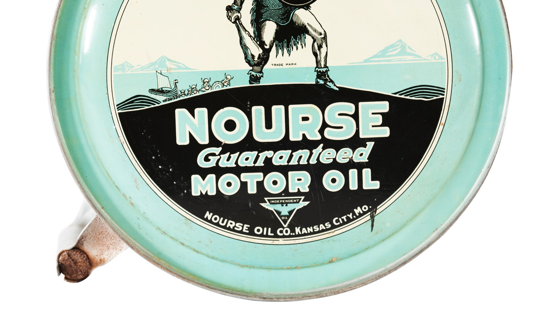Nourse Guaranteed Motor Oil Five Gallon Oil Can at The Road Art ...