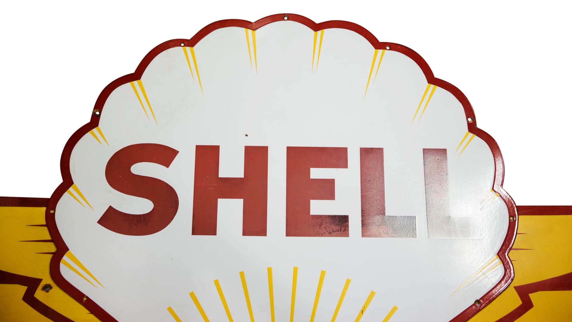 Shell Aviation Sign With Wings White 234x48 SSP at The Road Art ...